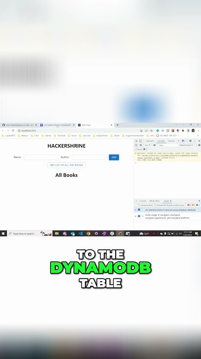 Connect React Application With Fastapi And Dynamodb Tutorial Fastapi React Aws Python Youtube