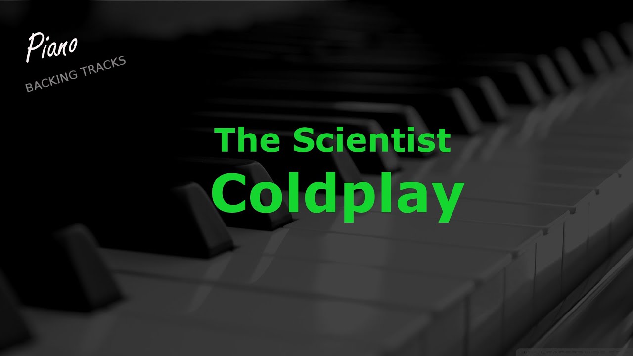 The Scientist -Coldplay (Piano Instrumental Backing Track Karaoke ...