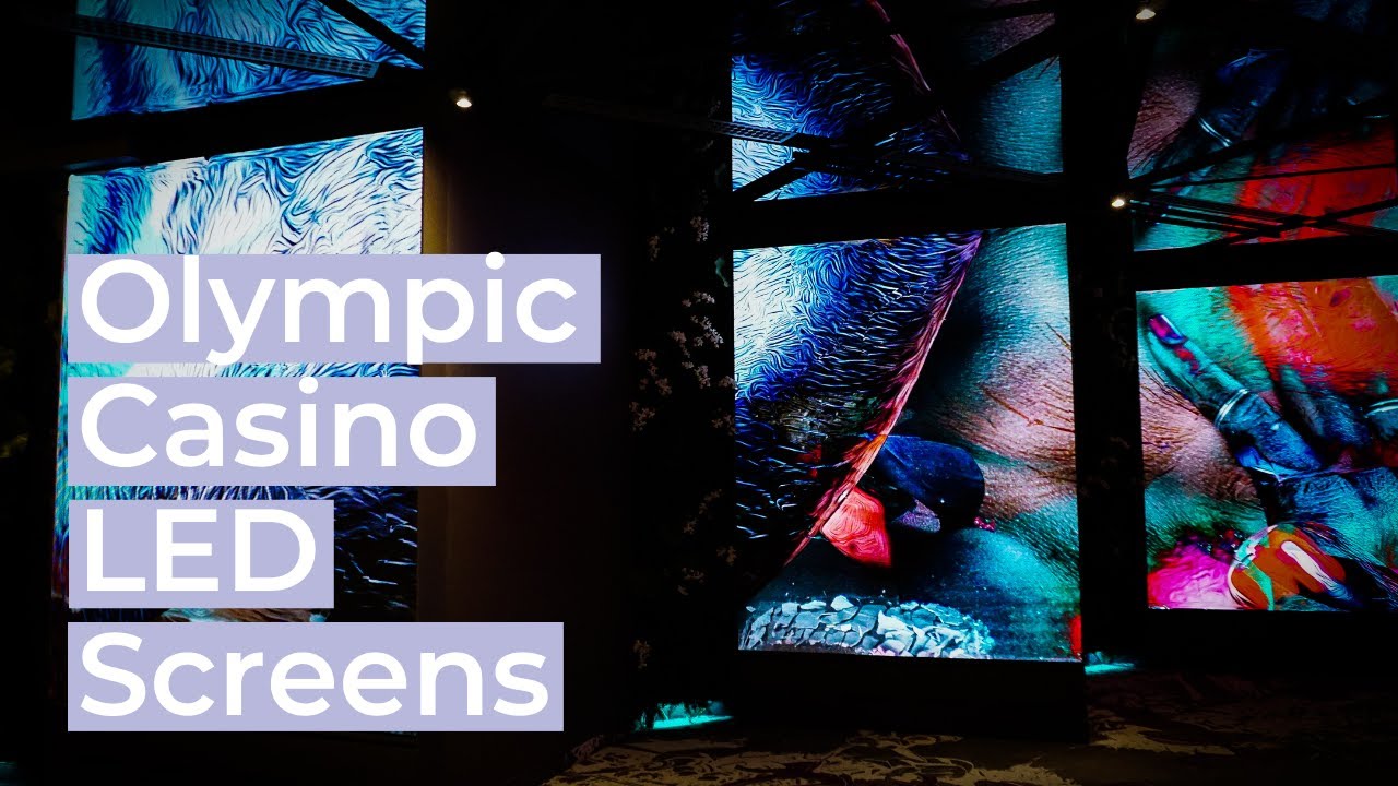 Olympic Casino LED Screens - YouTube