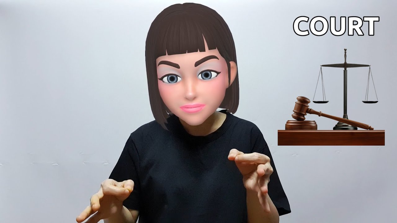 American Sign Language (ASL) Lesson: Court - YouTube