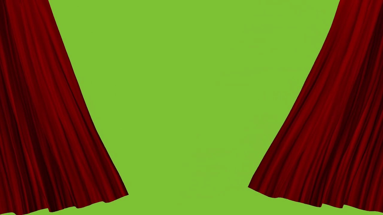 Opening Curtain 3D Animation || Chroma Key / Green Screen || - YouTube