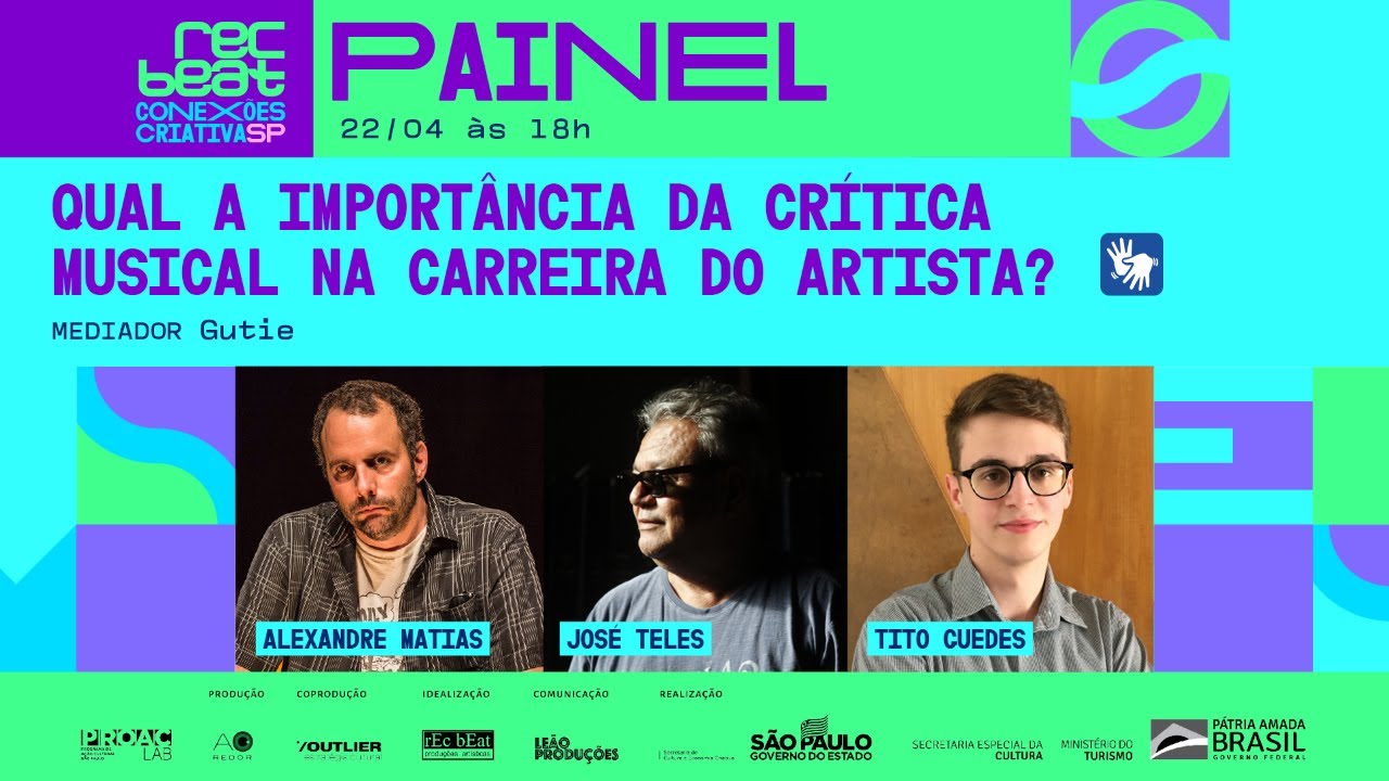 PAINEL - A importância da Crítica Musical na carreira do artista - YouTube