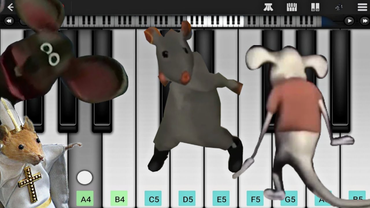 Dancing Rat Meme Piano / Dorime Ameno meme Piano / Rato Ra ta ta Música ...