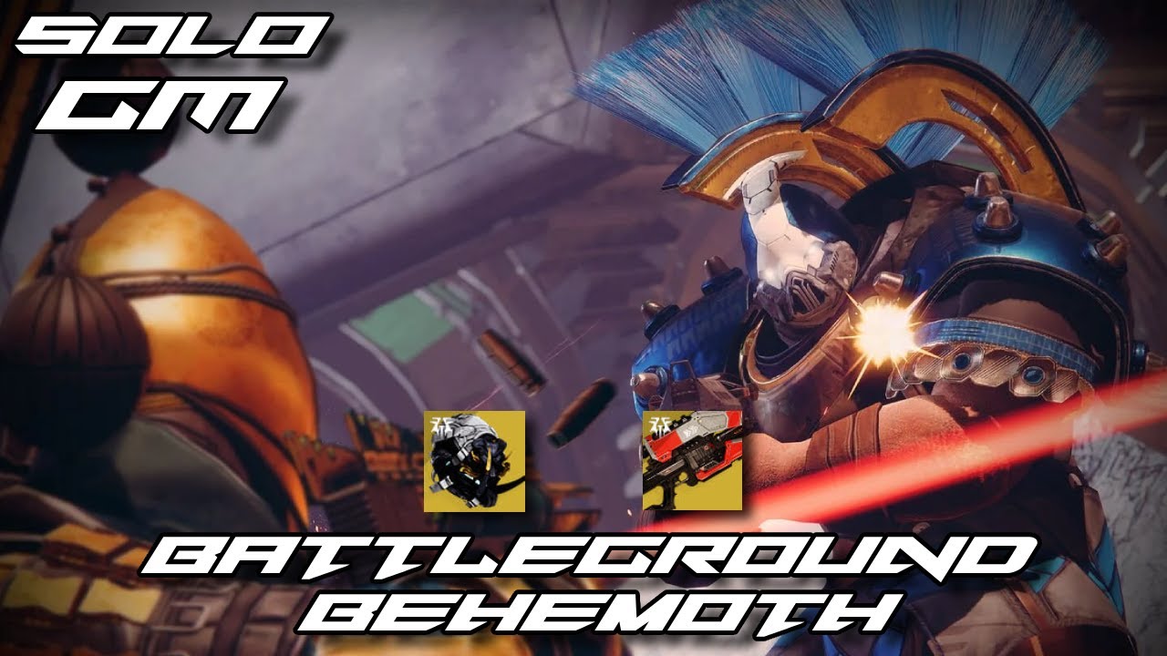 Solo Grandmaster Nightfall Battleground Behemoth (Hunter) - YouTube