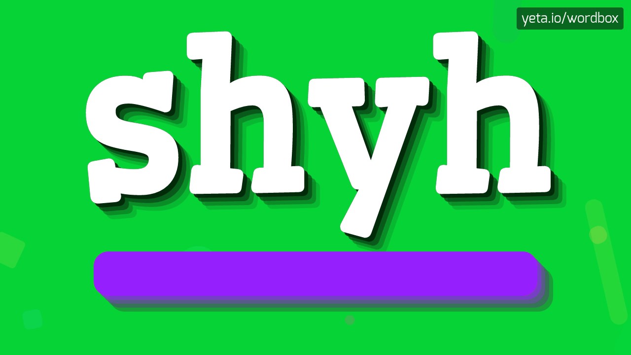SHYH - HOW TO PRONOUNCE IT!? - YouTube