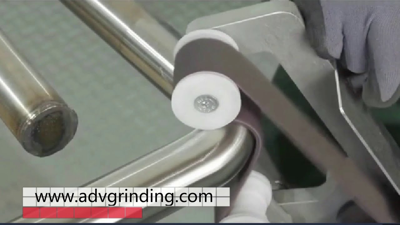 hand-held circular pipe grinding machine - YouTube