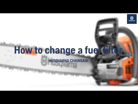 How to change a fuel filter on a Husqvarna chainsaw - YouTube