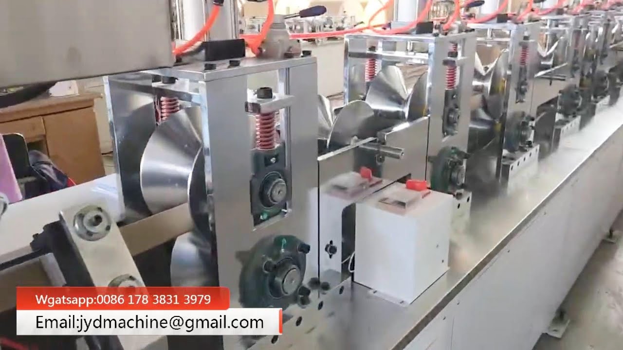 Cardboard Paper Edge Protector Machine With Fast Speed - YouTube