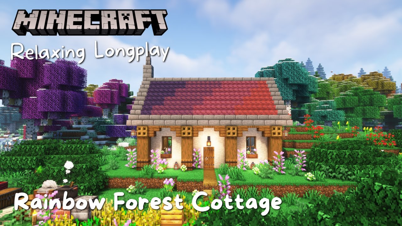 Relaxing Minecraft Longplay | Cozy Cottage House (no commentary) 1.19 ...