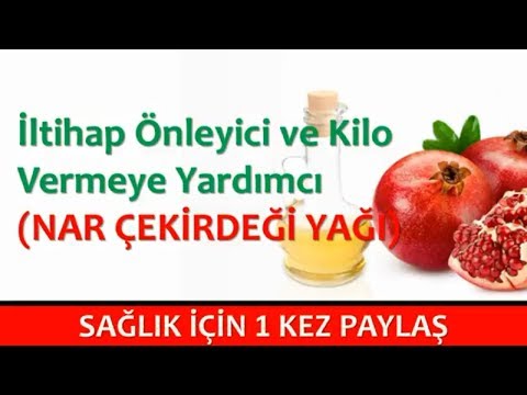 İltihap Önleyici ve Kilo Vermeye Yardımcı NAR ÇEKİRDEĞİ YAĞI