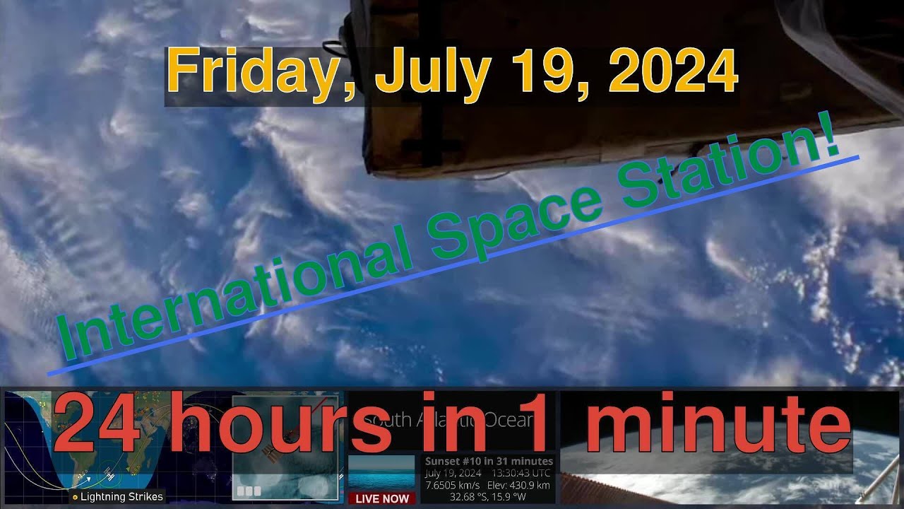 NASA Live Stream of Earth HD camera [07-19-2024] - Daily Time Lapse # ...
