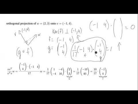 Orthogonal Projection Example - YouTube