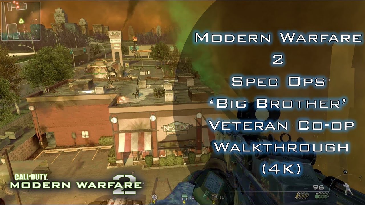 Modern Warfare 2 Spec Ops 'Big Brother' Veteran co-op Walkthrough (4K ...
