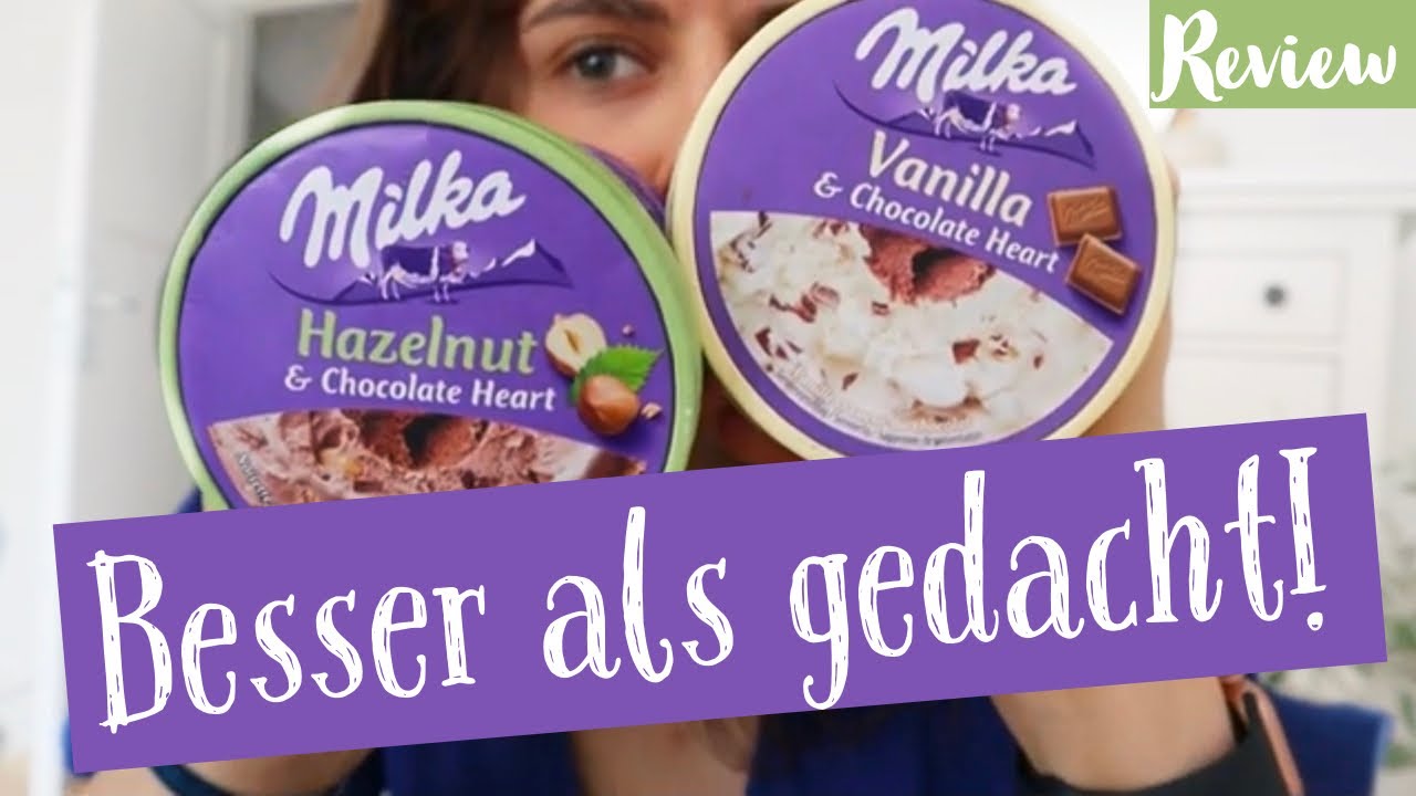 MILKA HEART (CORE) Eis im Test: Vanilla & Hazelnut Choc Mousse - YouTube