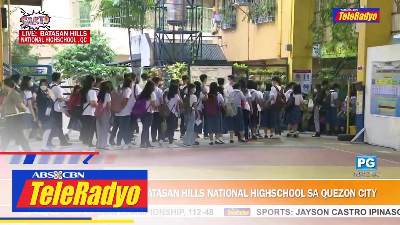 Unang araw ng klase sa Batasan Hills National High Schoool sa Quezon ...