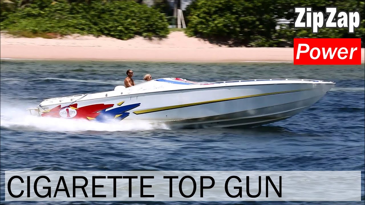 Cigarette Top Gun, out and in at Fort Lauderdale - YouTube