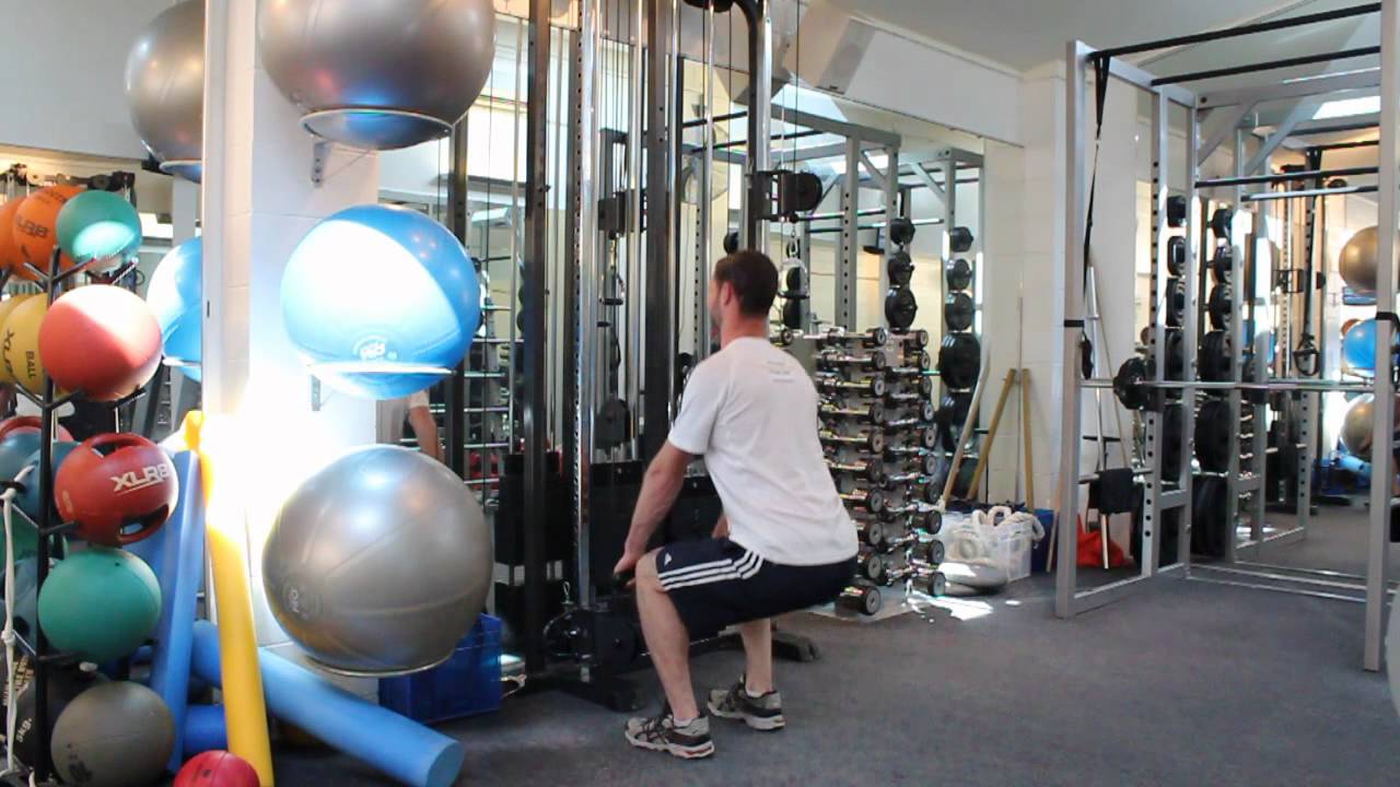 Cable Squats - GymCalc.com - YouTube