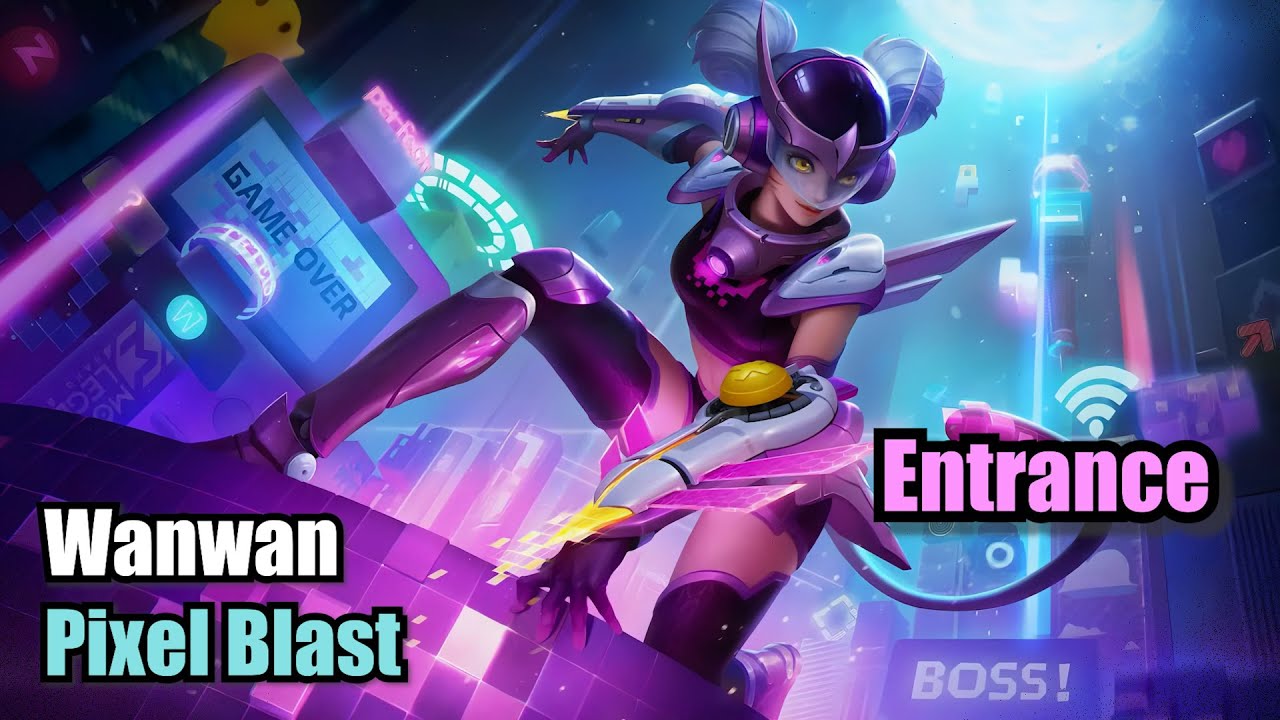 Wanwan Pixel Blast Skin Collector Entrance (Upscale 4K) Mobile Legends #MOBILELEGENDS - YouTube