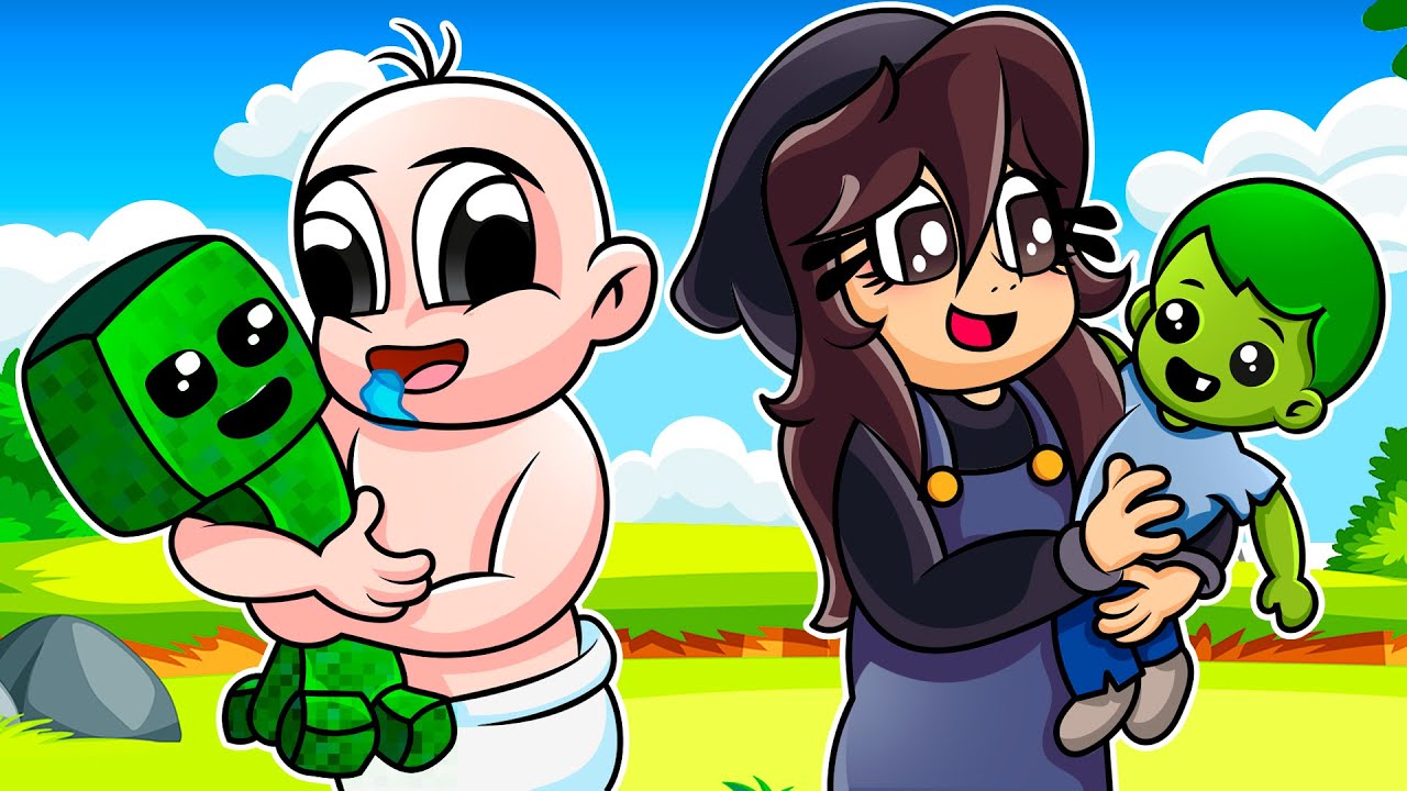 ADOPTAMOS las MASCOTAS MAS LINDAS en MINECRAFT 😍 BEBE NOOB Y BEBE ...