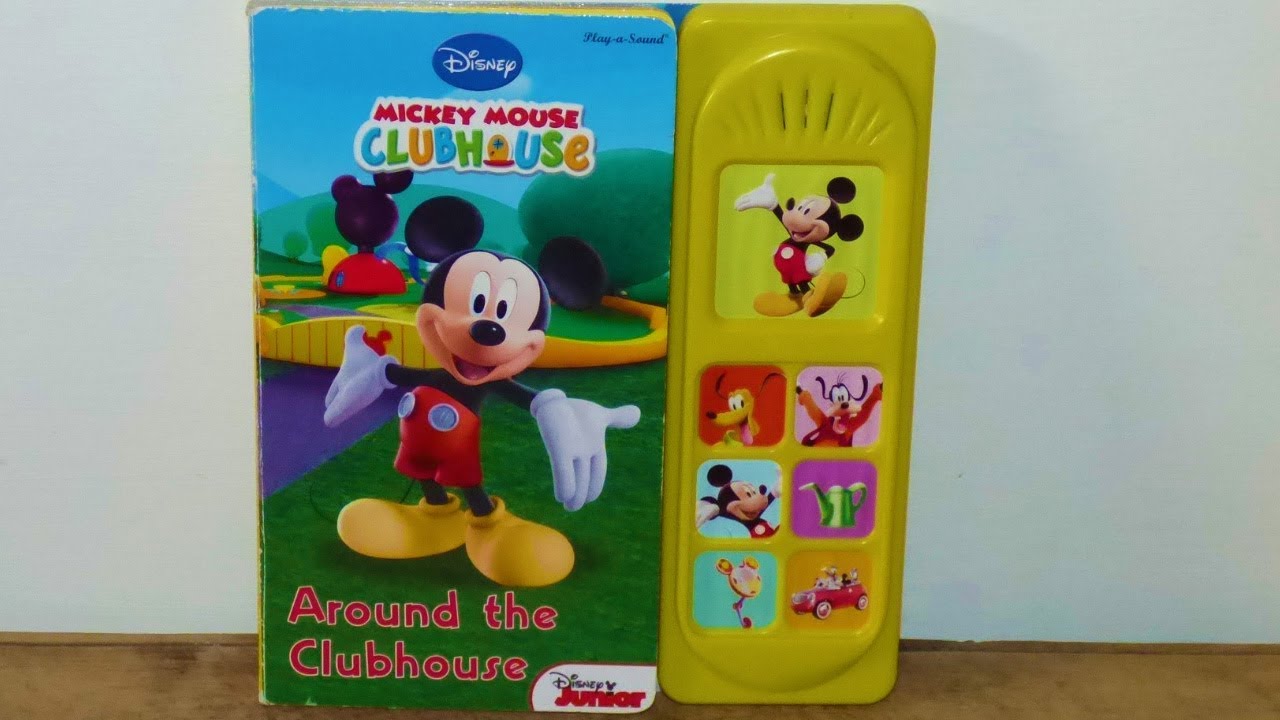 Mickey mouse around the clubhouse sound board book - YouTube