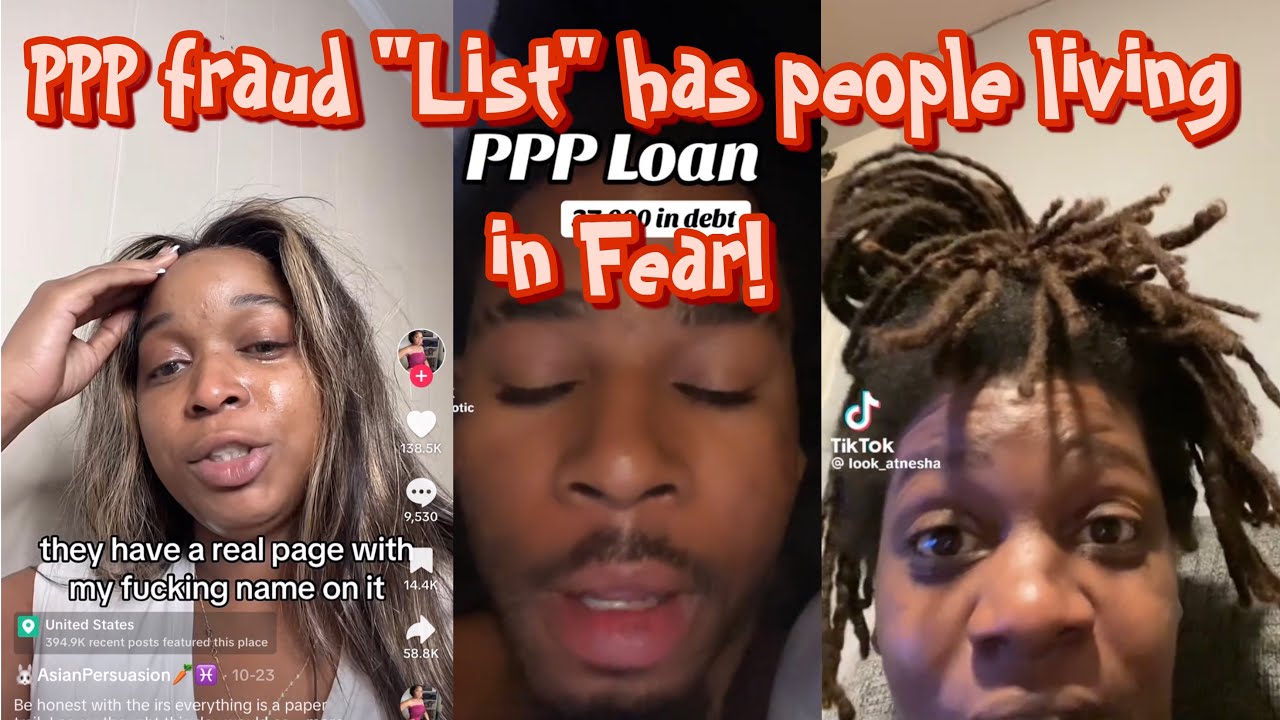Ppp fraud “List” has people living in fear of going to jail! TikTok ...