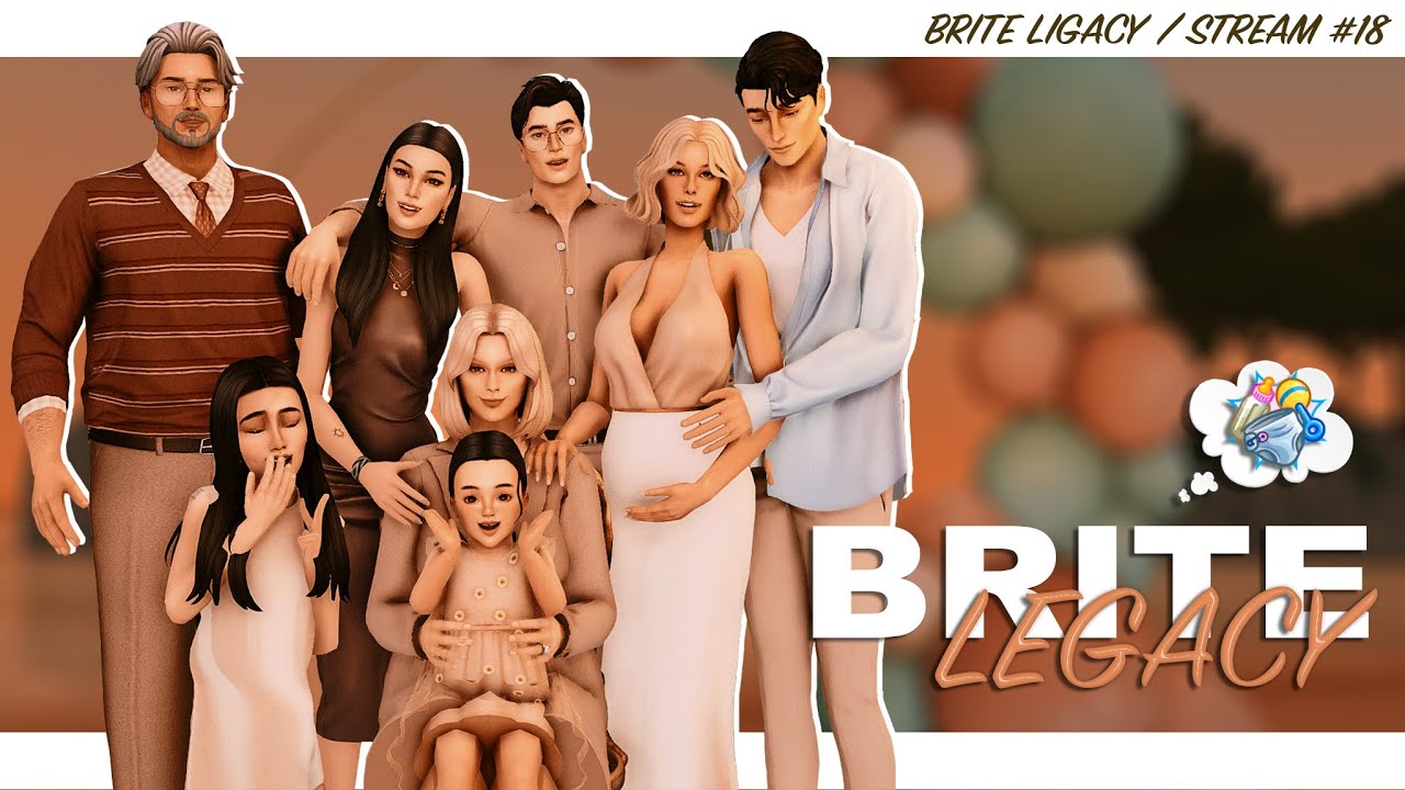 Династия Брайт🤍 | Гендер-пати в кругу семьи! | TS4 STREAM - YouTube