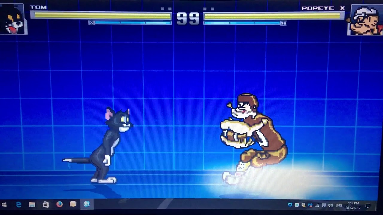 Tom Cat VS Popeye The Sailor Man Mugen Fight - YouTube