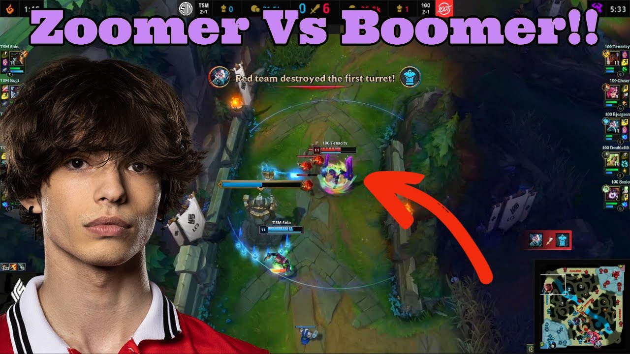 100T Tenacity STYLES On The Oldest Player In The LCS... - YouTube