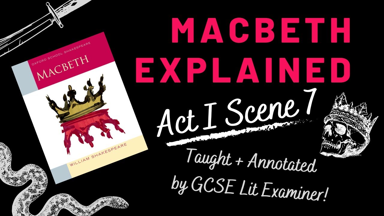 GCSE English Literature Revision | Macbeth Explained | Act I Scene 7 | Examiner’s annotations ...