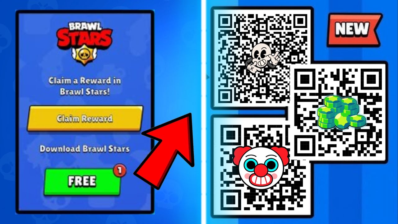 Free Stuff In Brawl Stars | Free Pins, Gems And Krusty Cash | Links And QR Codes | - YouTube