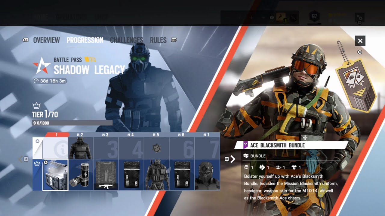Buying the Shadow Legacy Battle Pass in Rainbow Six Siege! - YouTube