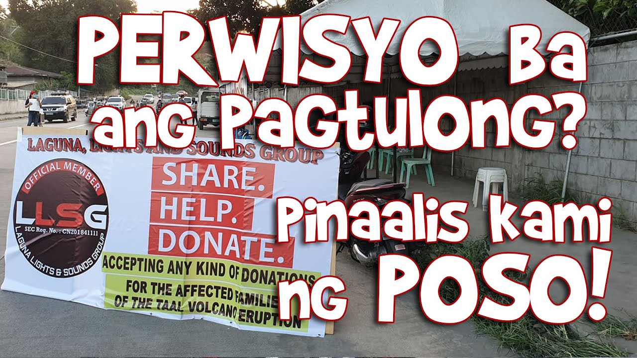 LLSG Donation Activity PINATIGIL AT PINAALIS ng POSO CALAMBA! - YouTube