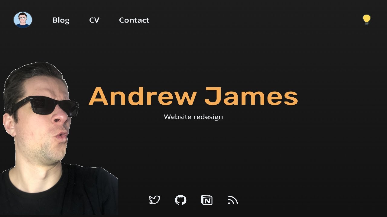 AJAMES.DEV LiveStream #1: Theme Toggle, Responsive Spacing, and More ...