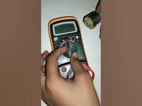 multimeter tutorial || how to check dc motor using multimeter || - YouTube