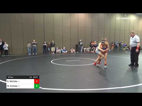 127 Lbs Round Of 64 Solana Mottola Team California Vs Mya Kretzer Team Kansas