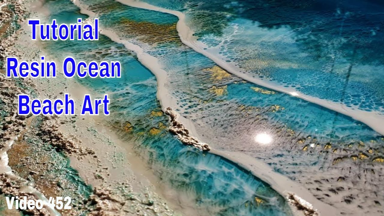 Epoxy Resin Ocean Art Tutorial Ocean Beach with Structure - YouTube
