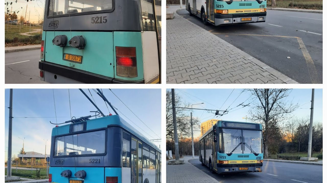 Troleibuzele ikarus 415t #5221 #5215 repartizate pe linia 95. - YouTube