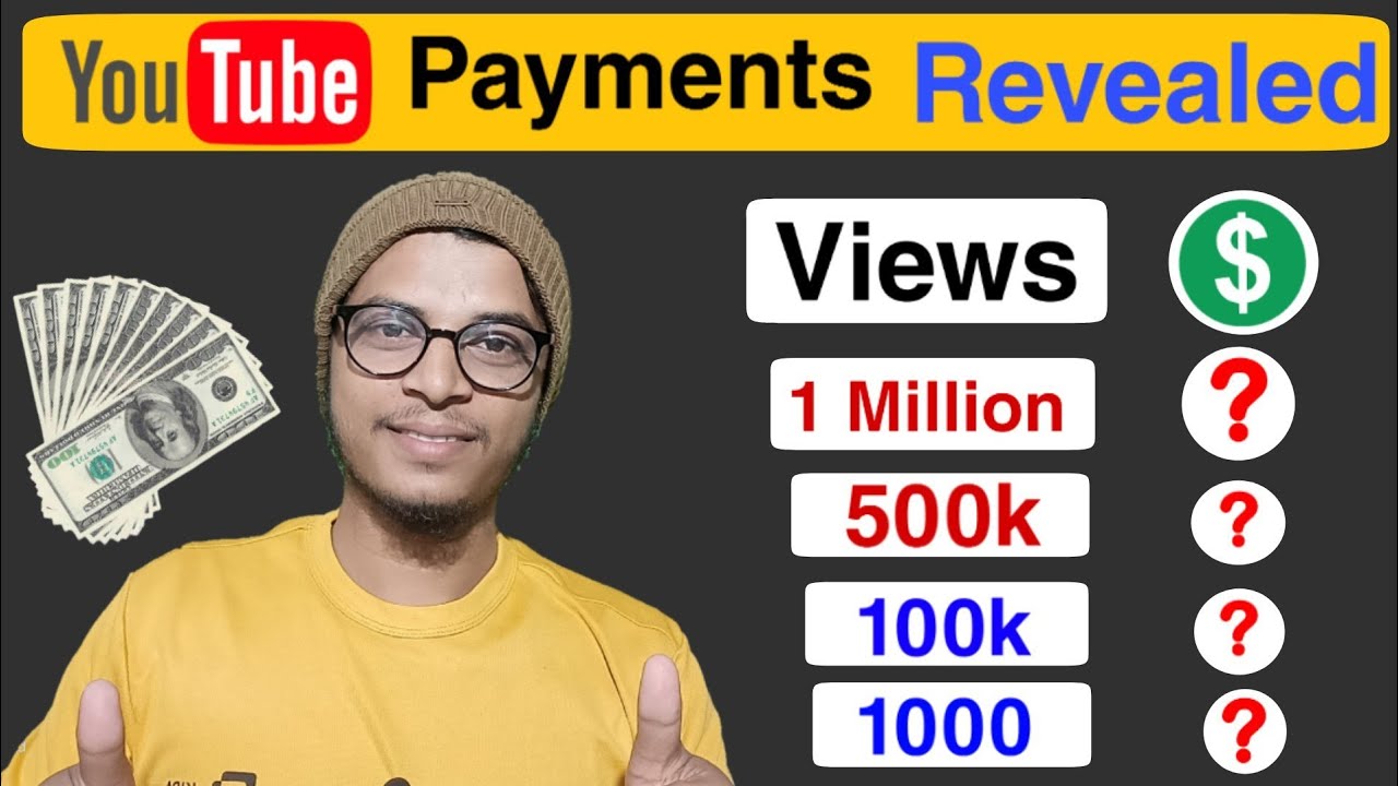 Live YouTube Payment Proof | How much Earning from 1 million views on ...