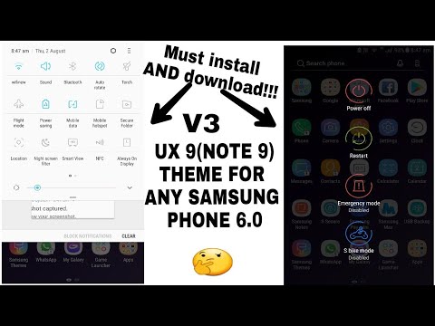 NOTE 9 THEME(SAMSUNG EXPERIENCE UI 9.5) ON ANY SAMSUNG PHONE|BETTER ...