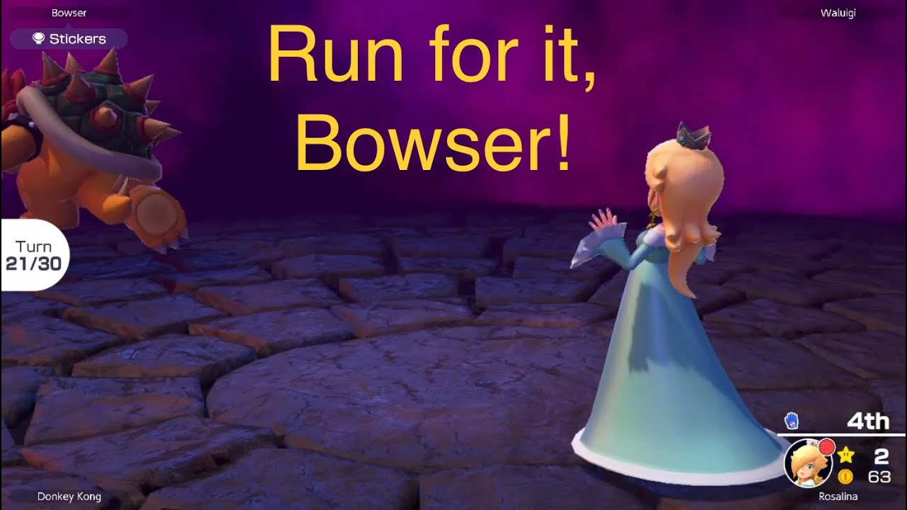 Mario Party Superstars - Bowser Ran Away! (1000 coin present on Bowser ...