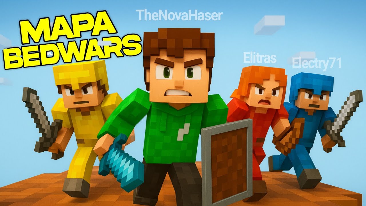 El mejor mapa para jugar Bedwars para Minecraft Bedrock 1.21 Bedwars ...