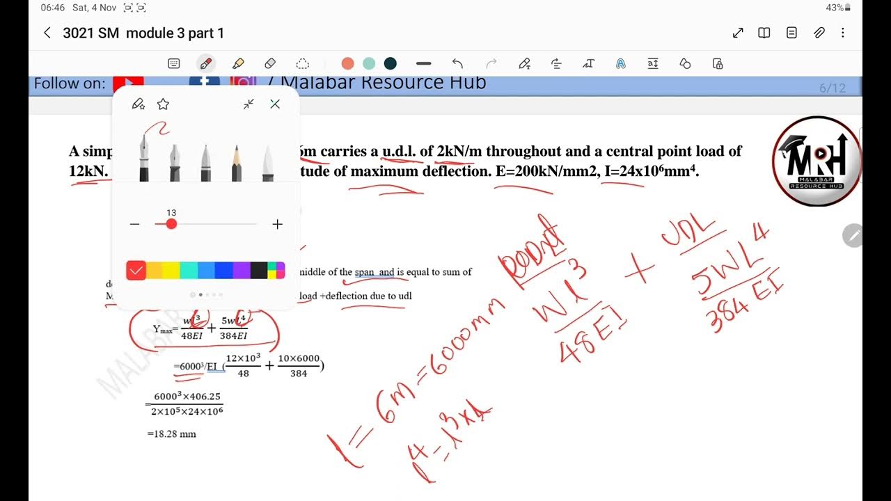 CBR STRENGTH OF MATERIALS...MODULE 3..PART 1 - YouTube