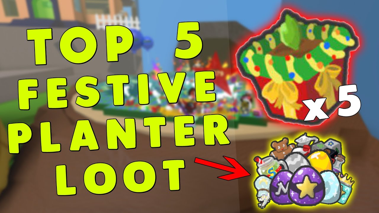 OMG...4 EGGS IN ONE PLANTER 'OP' - Top 5 Festive Planter Loot | Bee ...