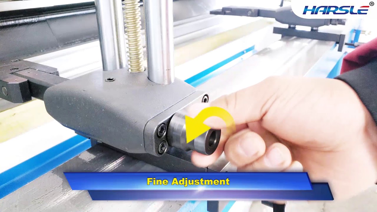 Z stopper with height adjustment for press brake machine, manual R&Z ...