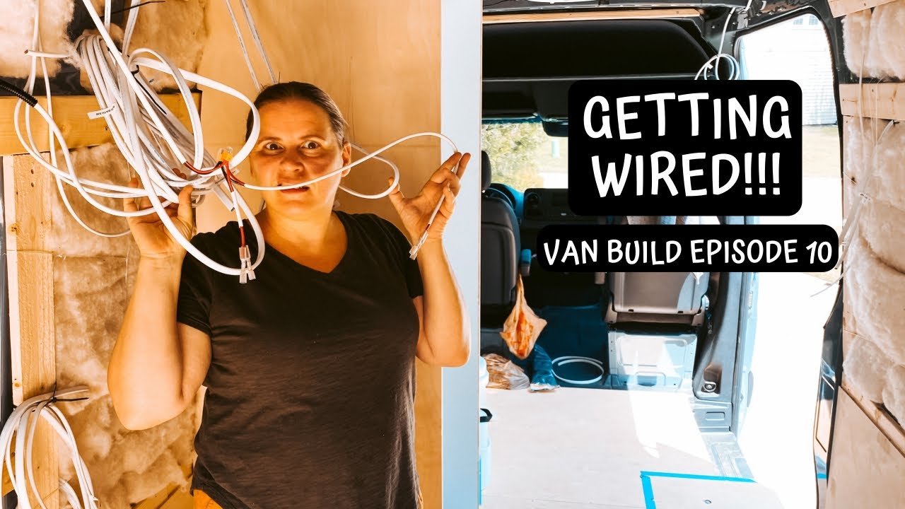 PREWIRING Our Van Build + INSTALLING Wheel Well Boxes & Lower Walls ...
