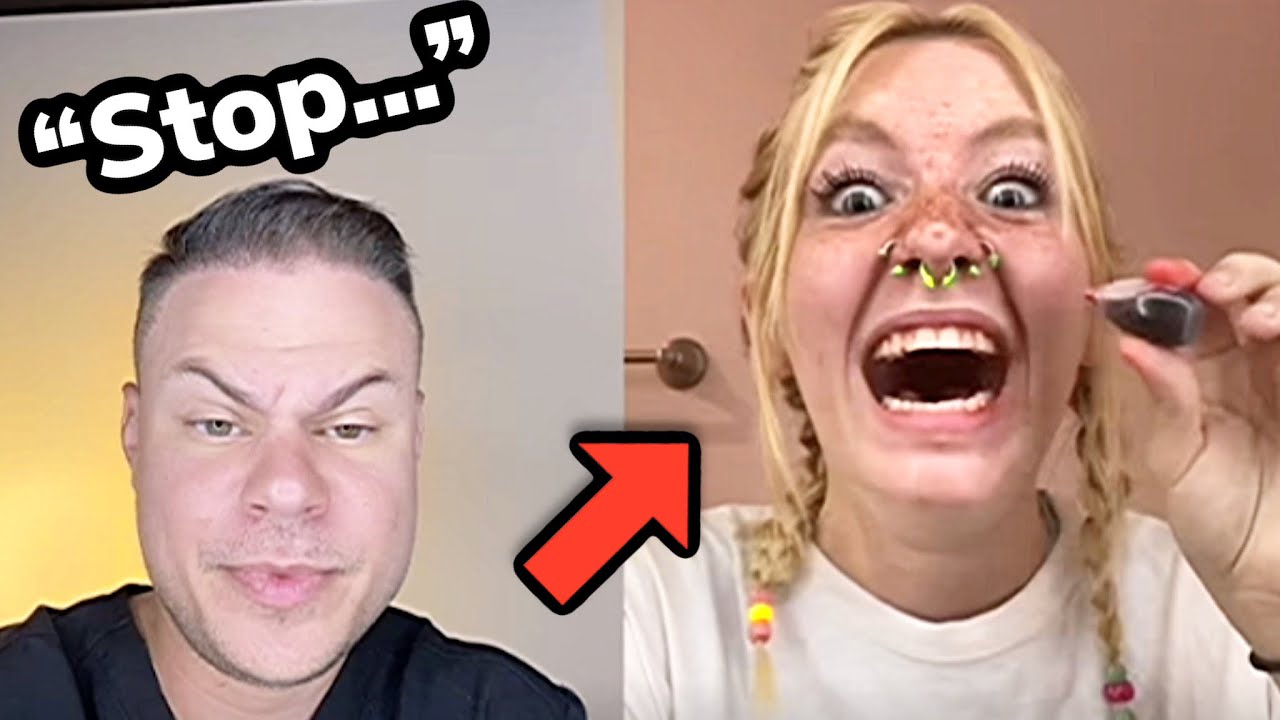 Girl Uses Red Food Coloring To Whiten Teeth?! Orthodontist Reacts ...