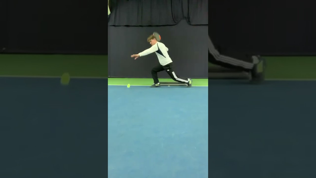 Step split open stance return of serve - YouTube