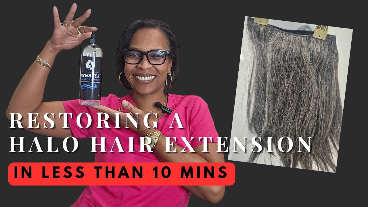 Restoring A Halo Hair Extension In Less Than 10 Mins - YouTube
