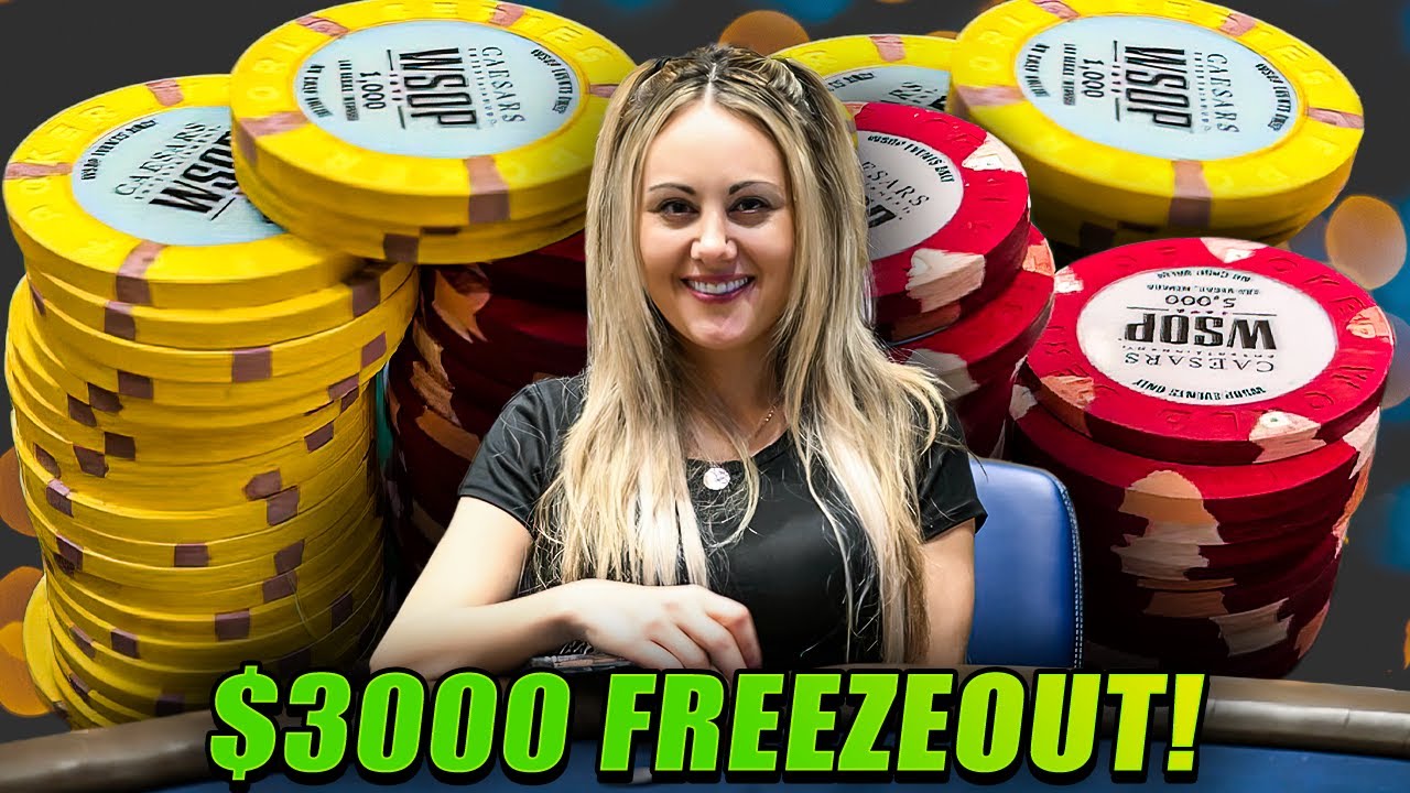 Female Poker Pro competes against approx 1500 men! WSOP Poker Vlog ...
