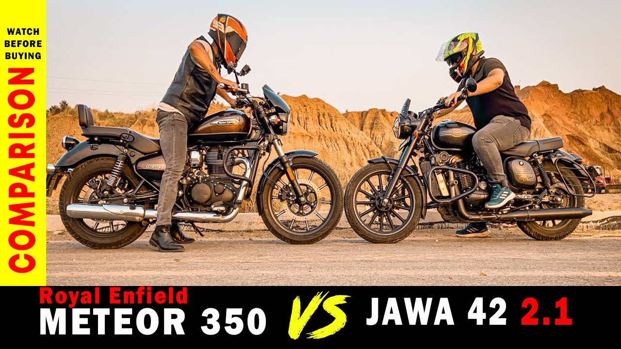 Jawa 42 2.1 vs RE Meteor 350 | Detailed Comparison | Which one is ...
